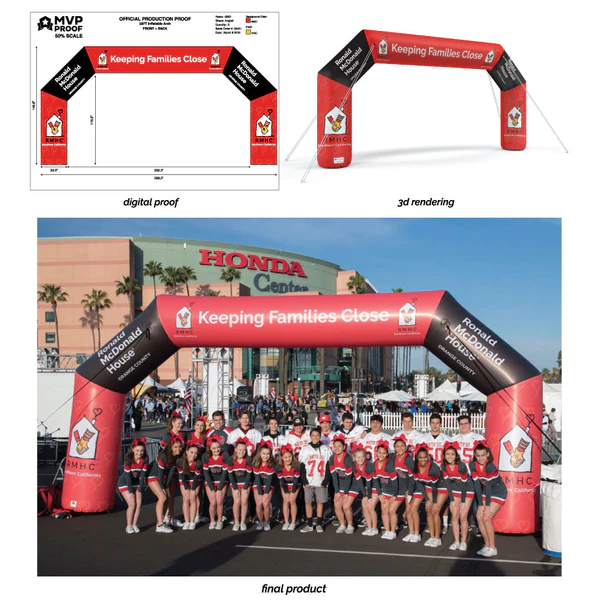 Custom Inflatable Arches - Start & Finish Line Archway | MVP Visuals